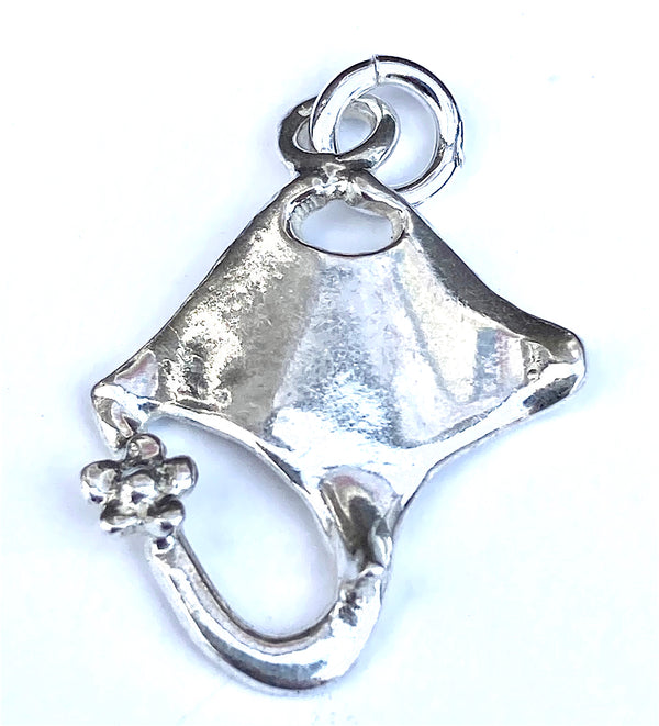 Silver manta ray charm – Pa-pajewellery